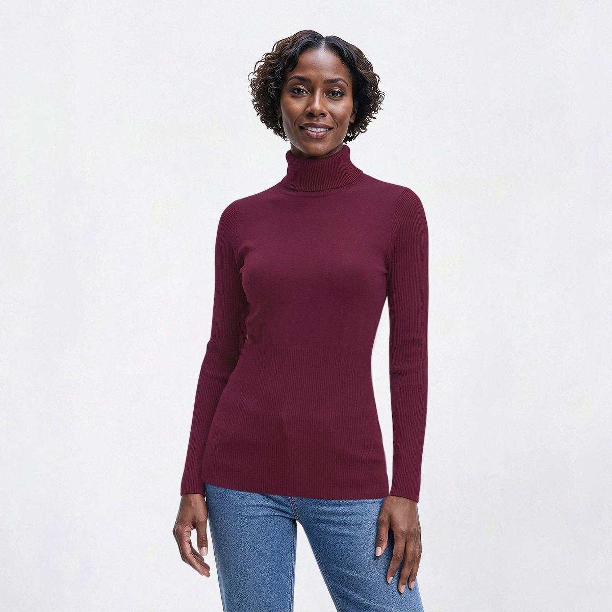 Click here for Womens Runway Ready Seamless Long Sleeve Turtlenec... prices